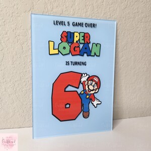 Super Mario Birthday Party Welcome Sign, Kid's Party Sign, Mario ...