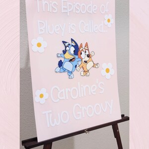 Bluey Birthday Party Welcome Sign: Acrylic Party Signage - Etsy