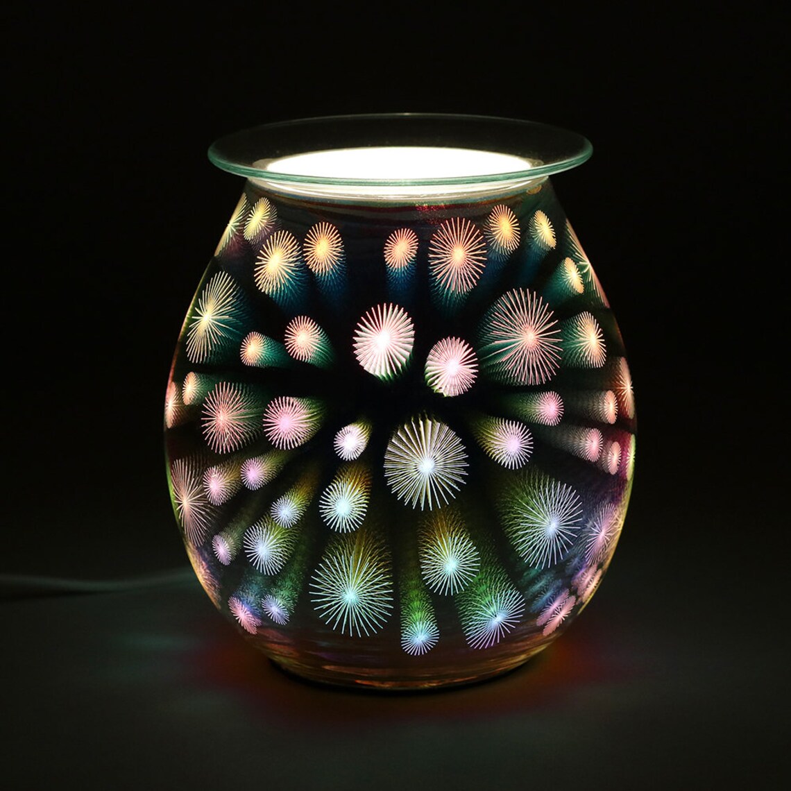 3D Starburst Light up Electric Oil Burner - Etsy