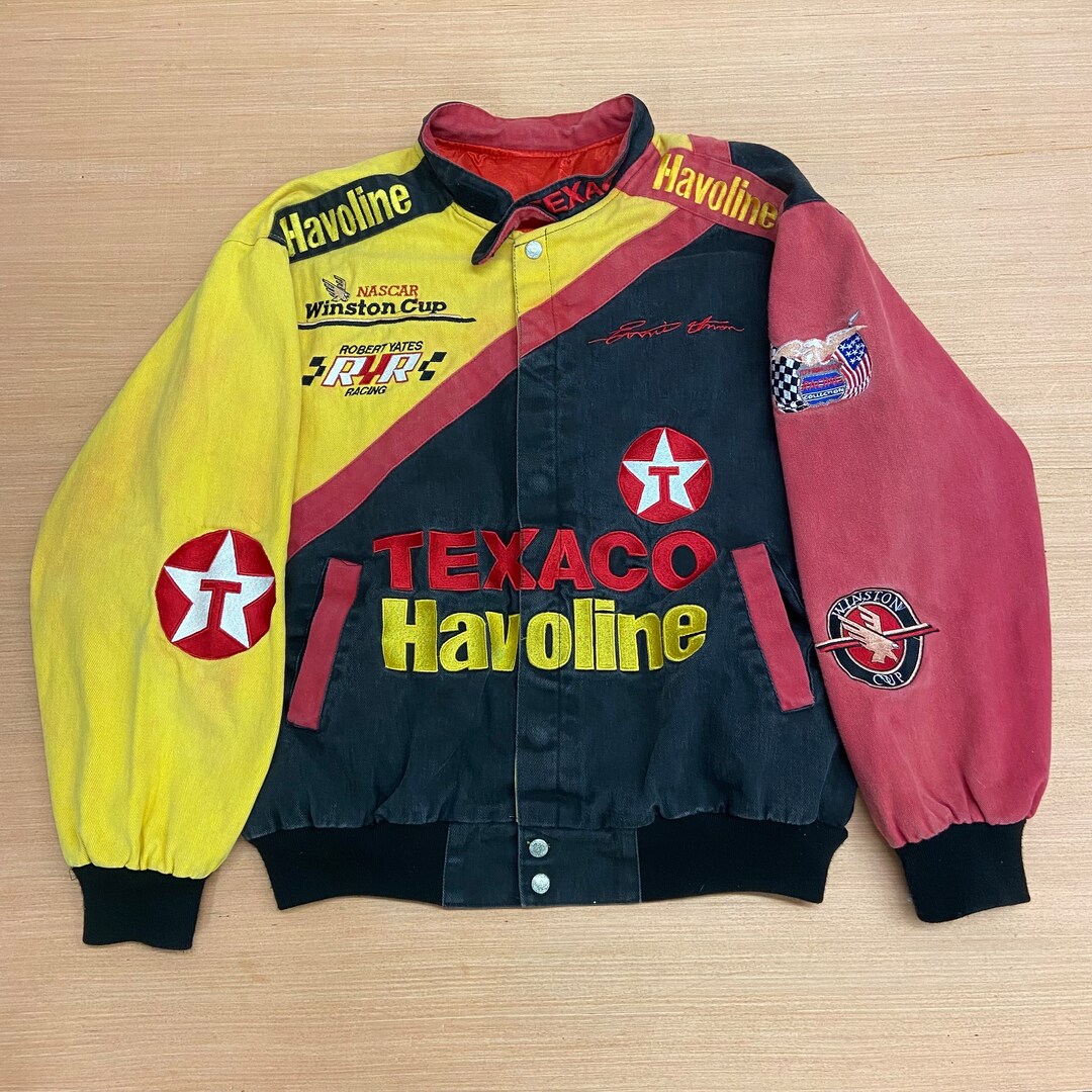 Vintage Jeff Hamilton Racing Collection NASCAR Racing Jacket Size Large ...
