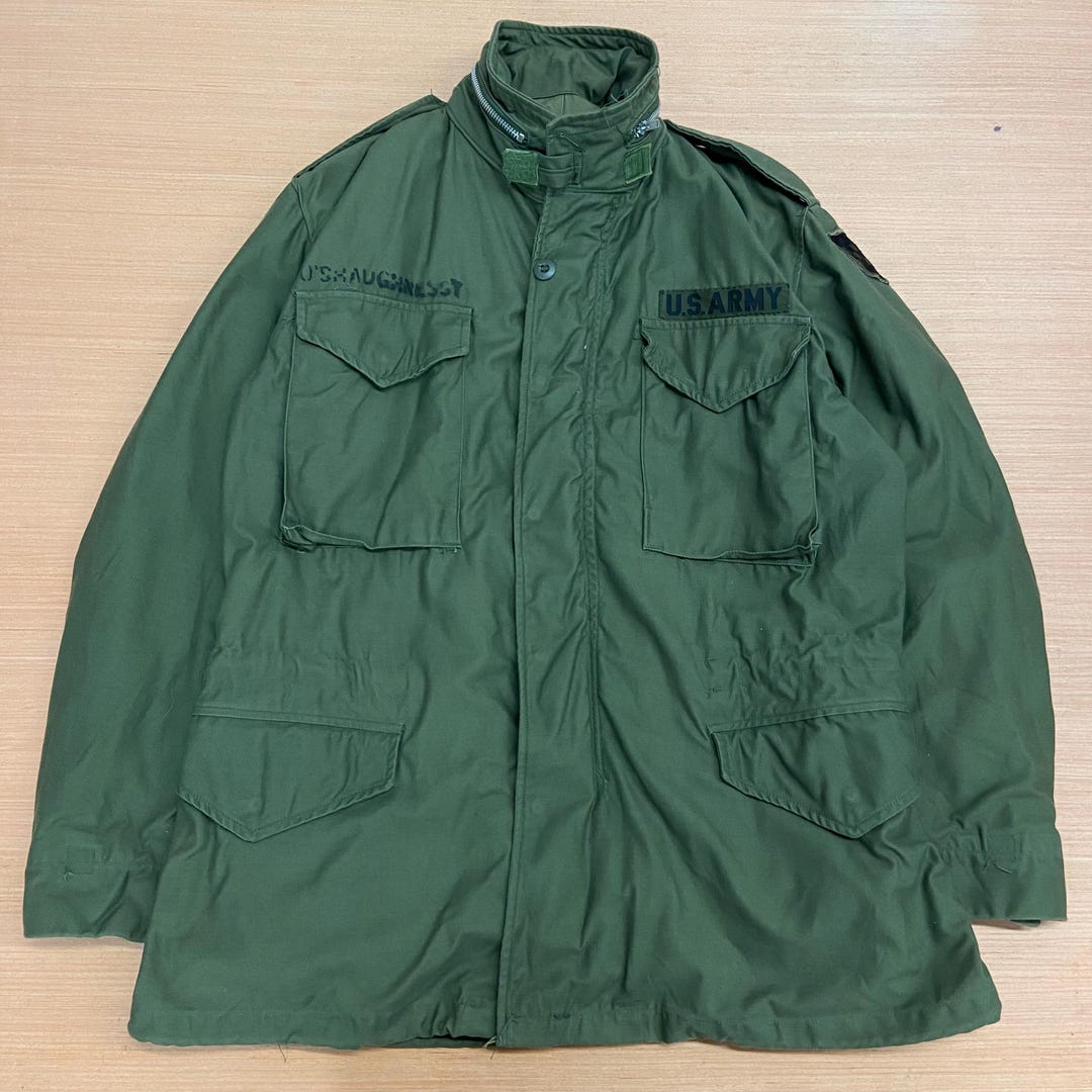 Vintage US Military Army M65 OG 107 Field Coat Size Regular Medium - Etsy