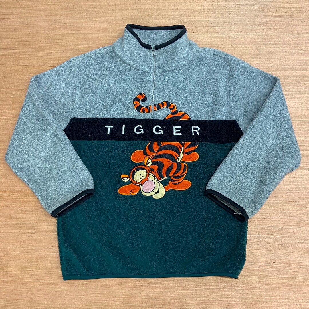 Youth Vintage Disney Store Tigger Fleece Sweater Size 7/8 - Etsy
