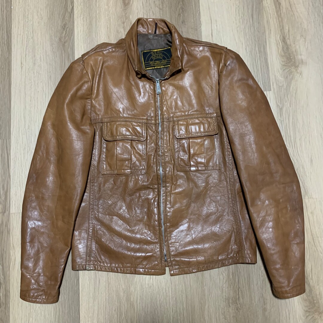 Vintage Beau Breed 1960s Satin Lined Full Zip Leather Jacket Size 40 - Etsy