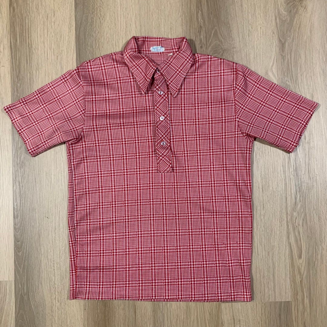 Jeffton Double Knit by Lord Jeff Vintage 1970s Pullover Polo Shirt Size ...