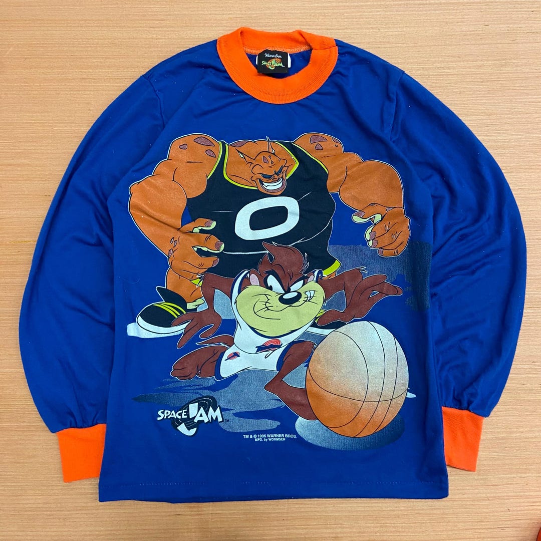 Youth Vintage Space Jam Graphic Pajama Shirt - Etsy