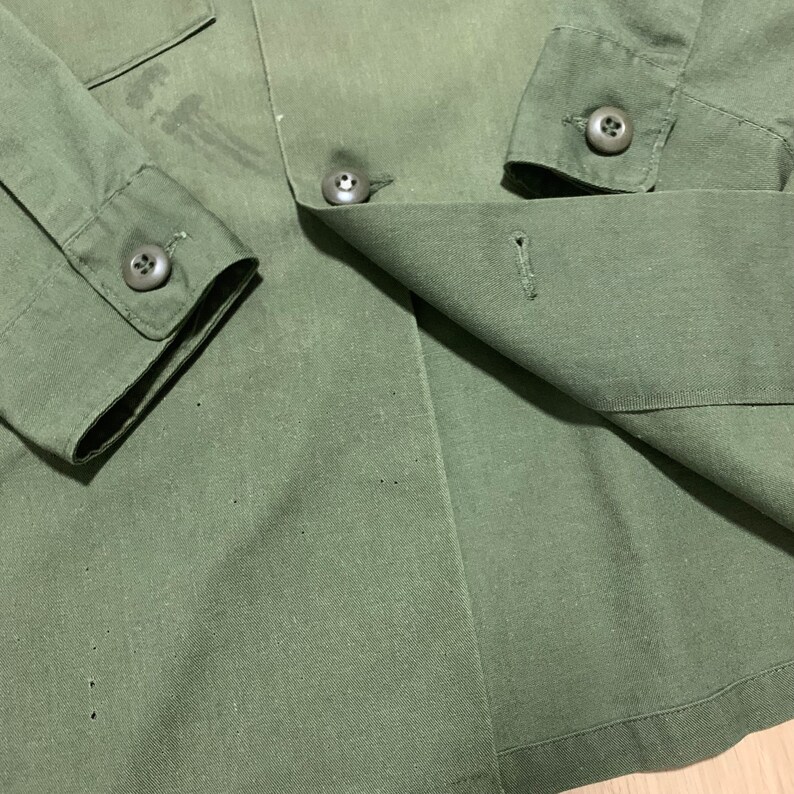 Vintage 1980s US Army OG 507 Button up Military Shirt - Etsy