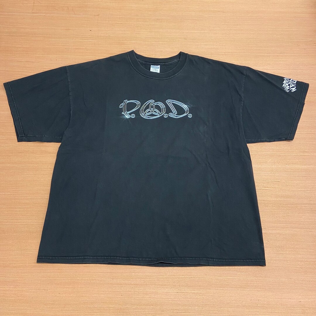 Vintage P.O.D. Payable on Death Warriors Worldwide Band Tee Shirt Size ...