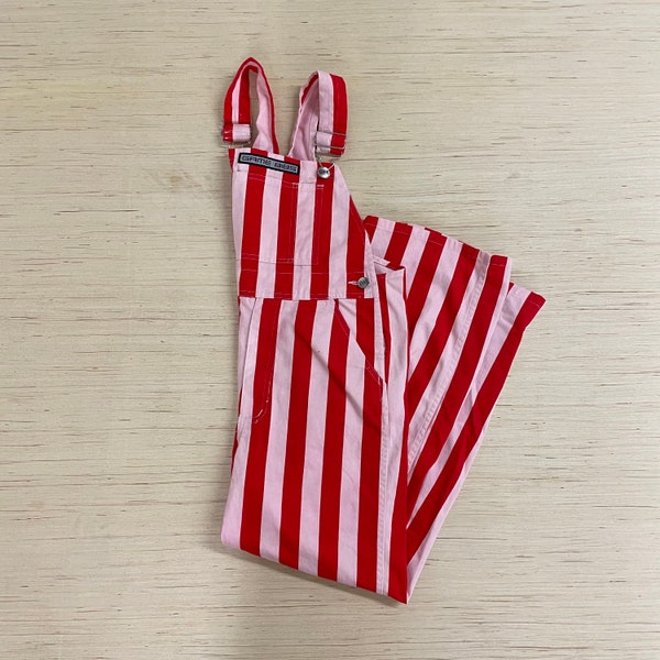 Striped Overalls - Etsy
