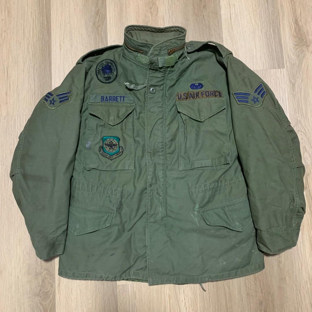 Vintage 1980s US Military M65 OG 107 Field Coat and Liner Size - Etsy