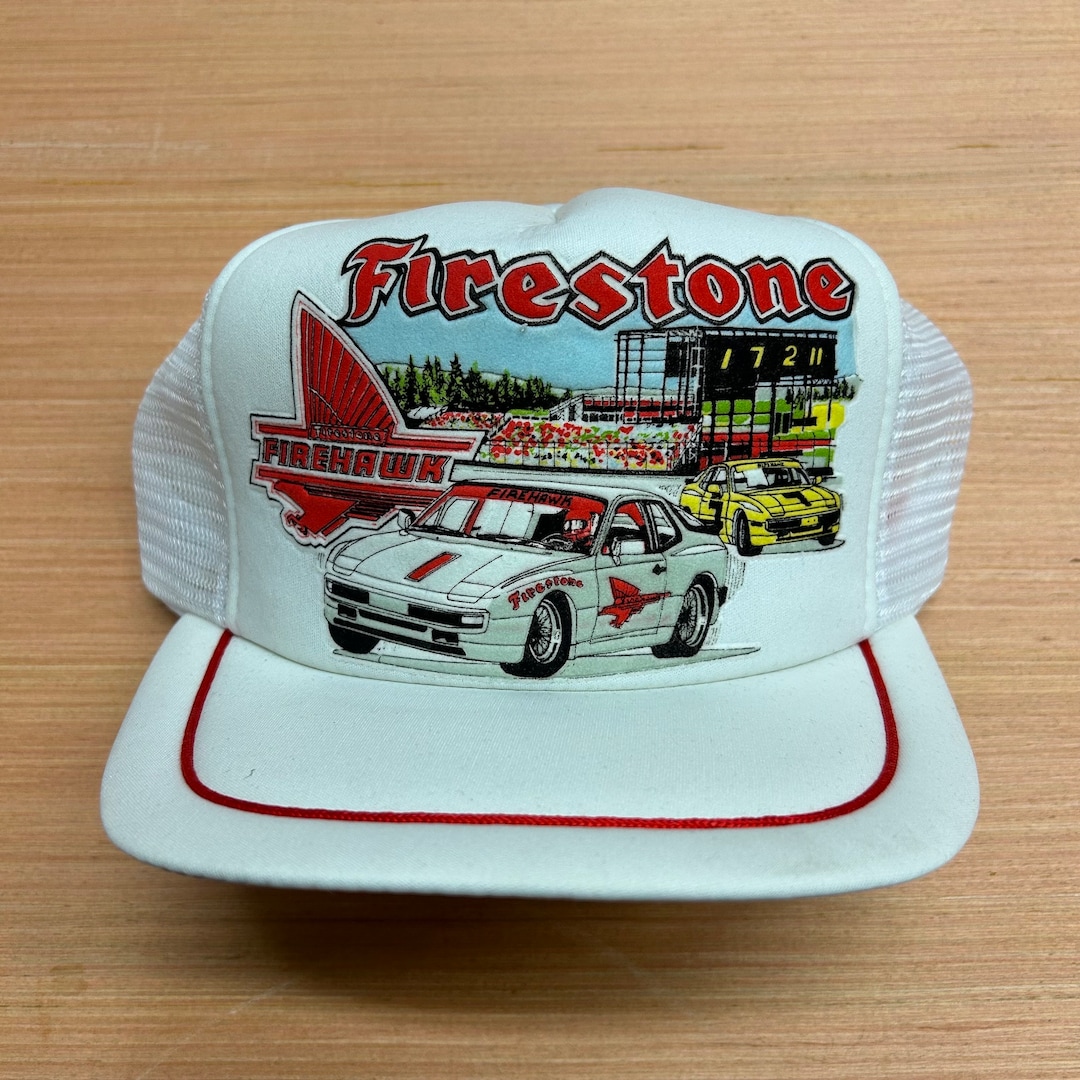 New 80s Vintage Trucker Hat Firestone Tires Deadstock by Maple Cap - Etsy