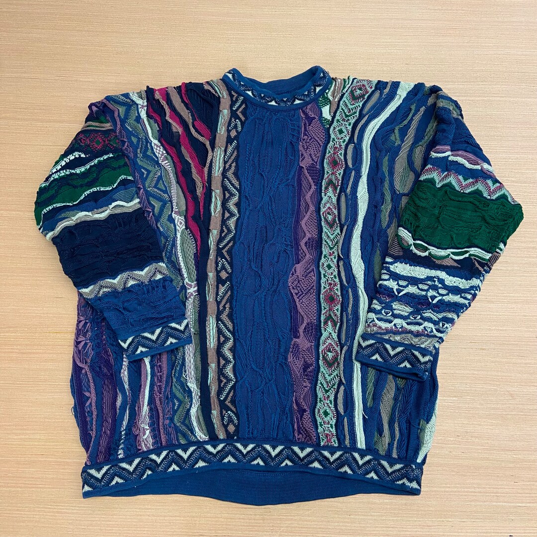 Vintage Coogi Australia Chunky Knit Sweater Size M - Etsy