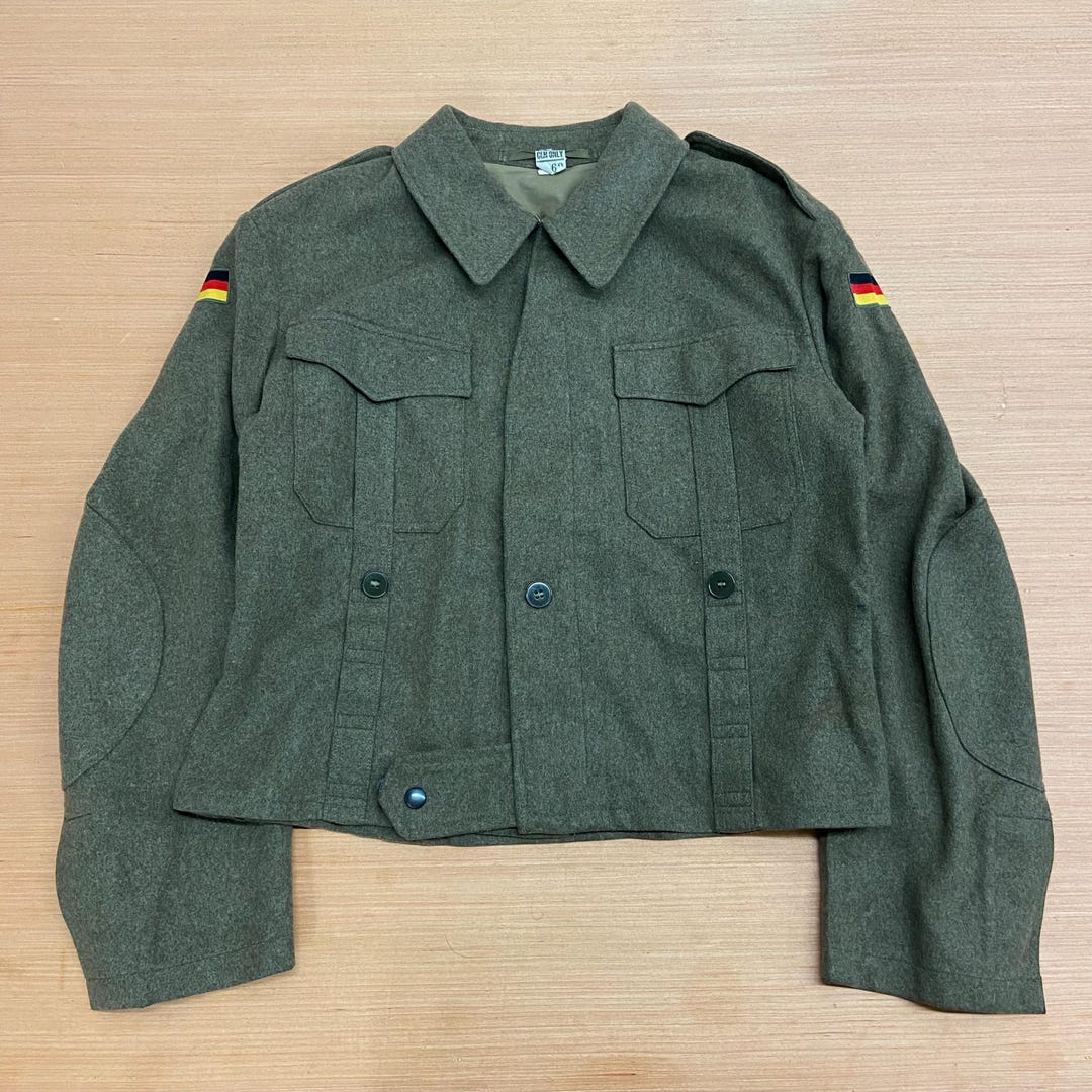 Vintage German Military Wool Army Officer Jacket - Etsy