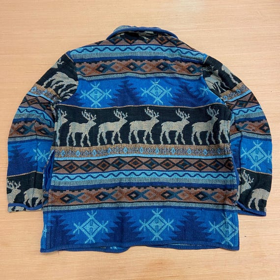 Vintage Flashback Aztec Pattern Jacket Size Large - Gem