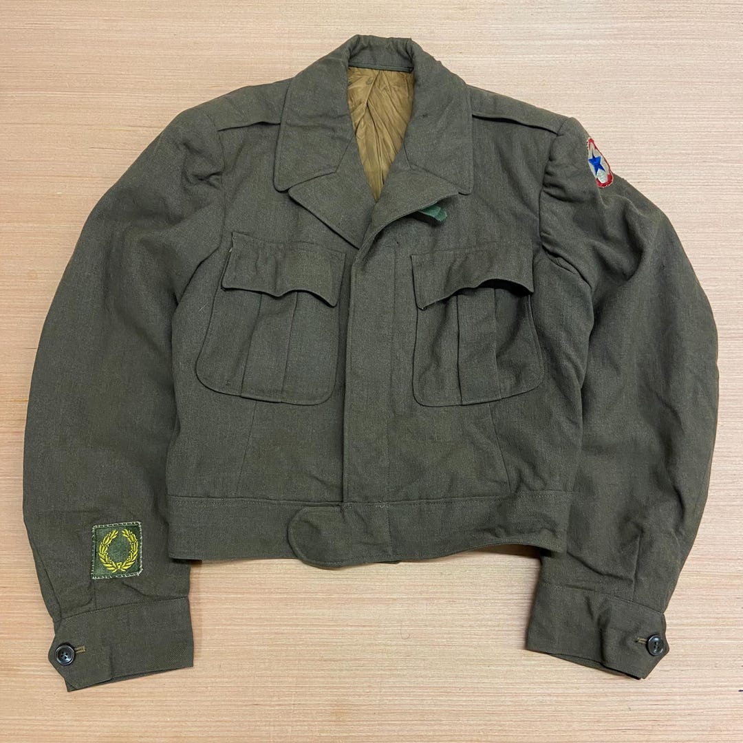 Vintage WW2 US Military Army Officer Jacket - Etsy