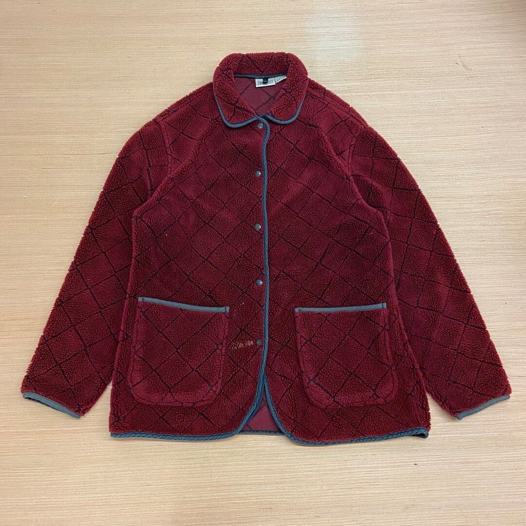 Vintage 1990’s Woolrich Button up Fleece Sweater Size Small - Etsy