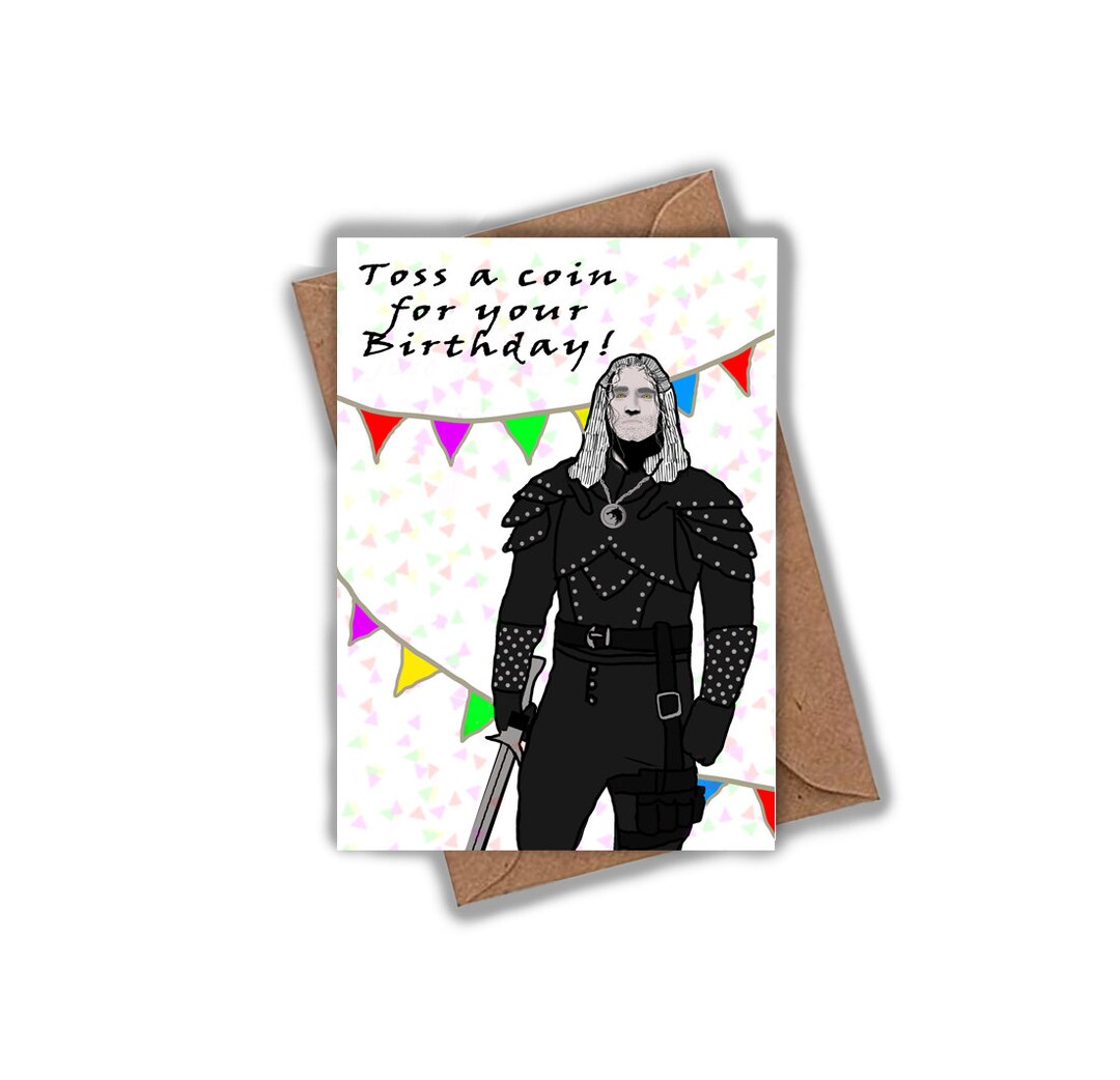 The Witcher Birthday Card - Etsy
