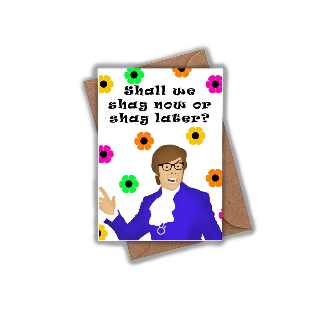 Austin Powers Card - Etsy