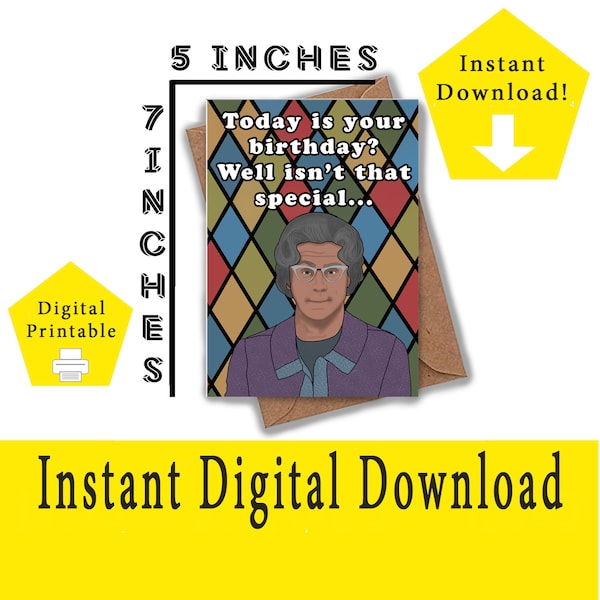 Church Lady Birthday Card - Etsy