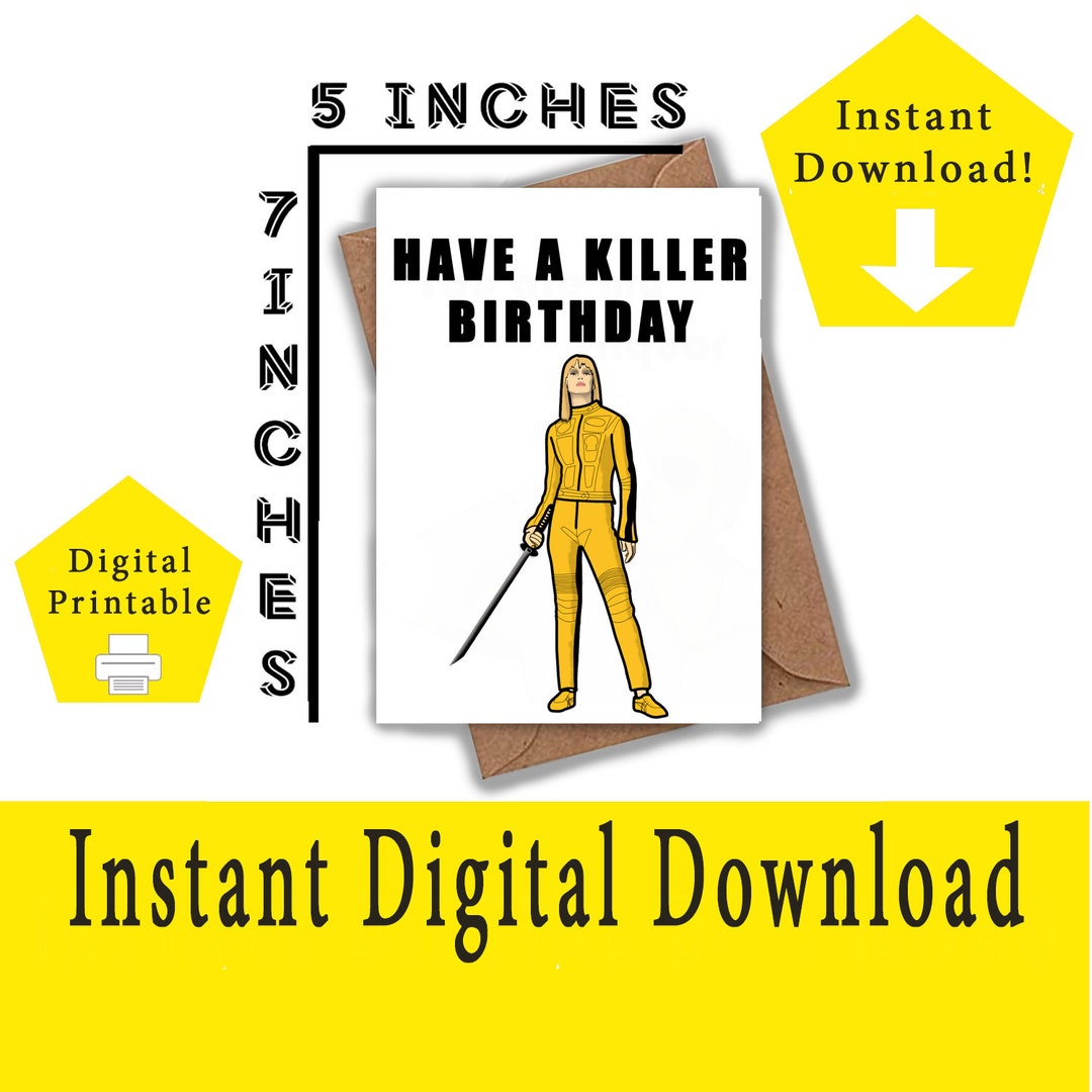 Kill Bill Birthday Card - Etsy
