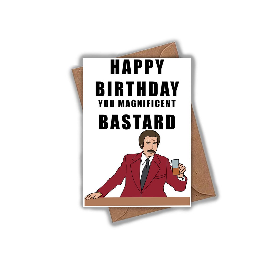 Anchorman Birthday Card - Etsy