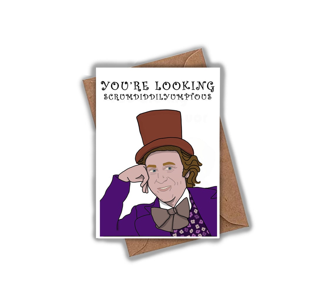 Willy Wonka Love Card - Etsy