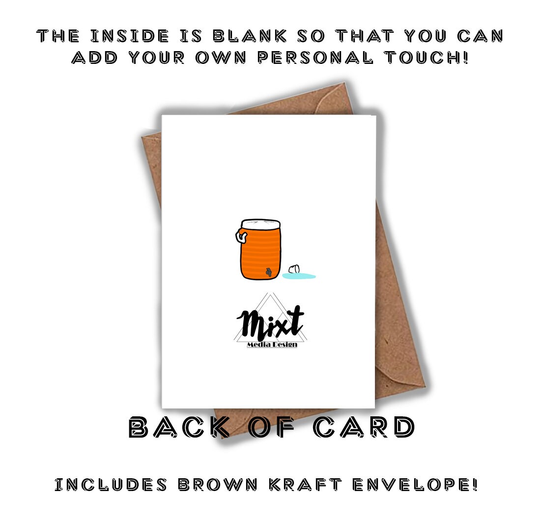 The Waterboy Birthday Card - Etsy