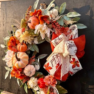 Fall Wreath, Fall Front Door Decor, Autumn Wreath - Etsy