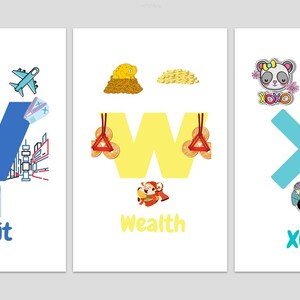 Hand Made Chinese New Year Alphabet Flash Cards - Digital Download With ...