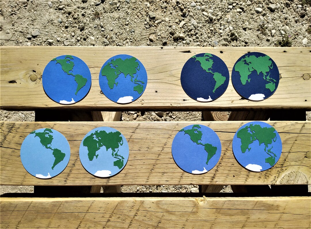 Earth Paper Cut Out 2 Sided Physical - Etsy