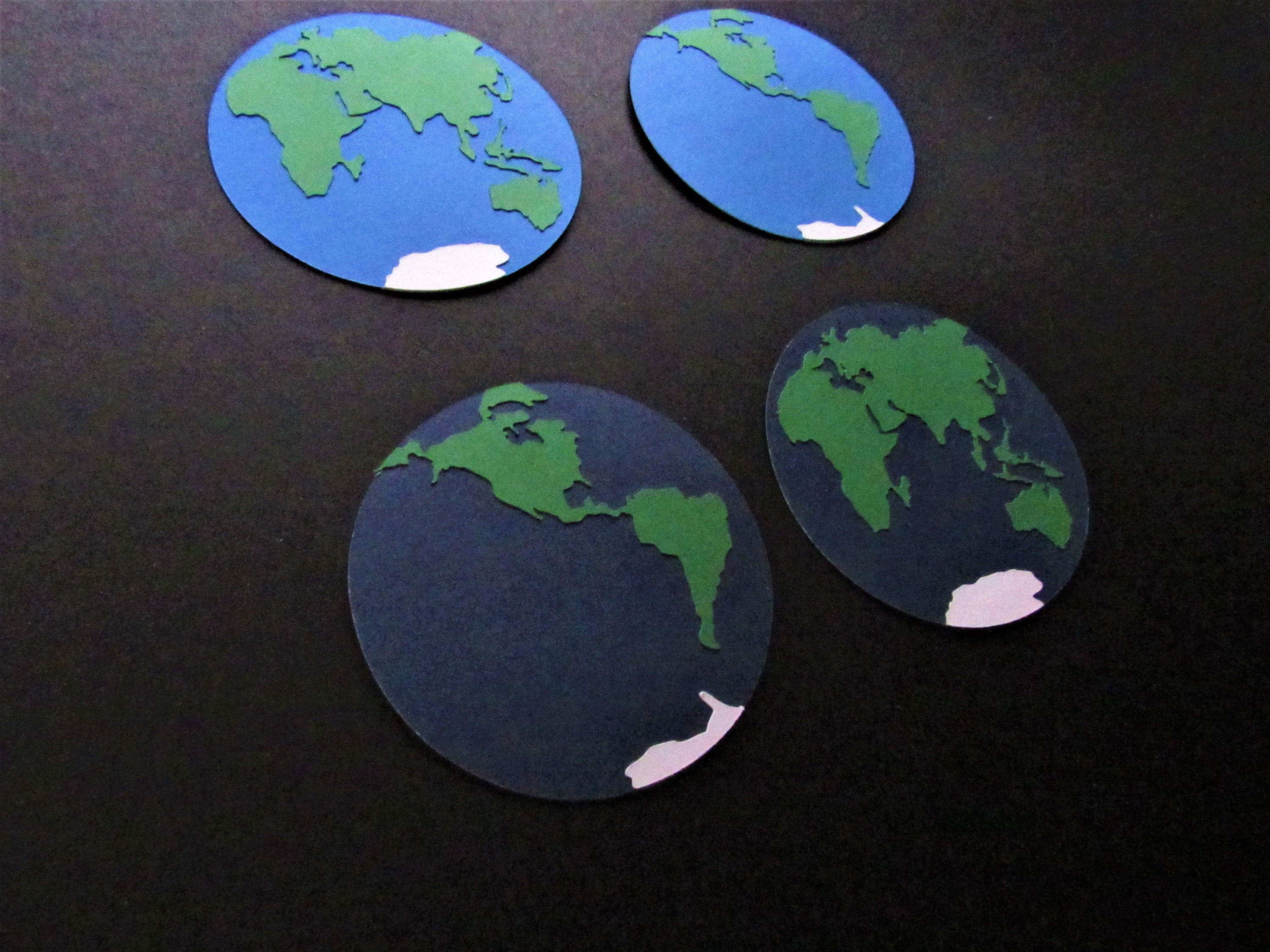 Earth Cutout - 2D and 2 Sided, Svg - Etsy