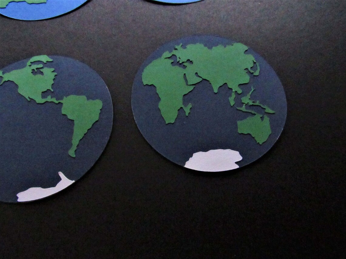 Earth Cutout - 2D and 2 Sided, Digital Download SVG - Etsy