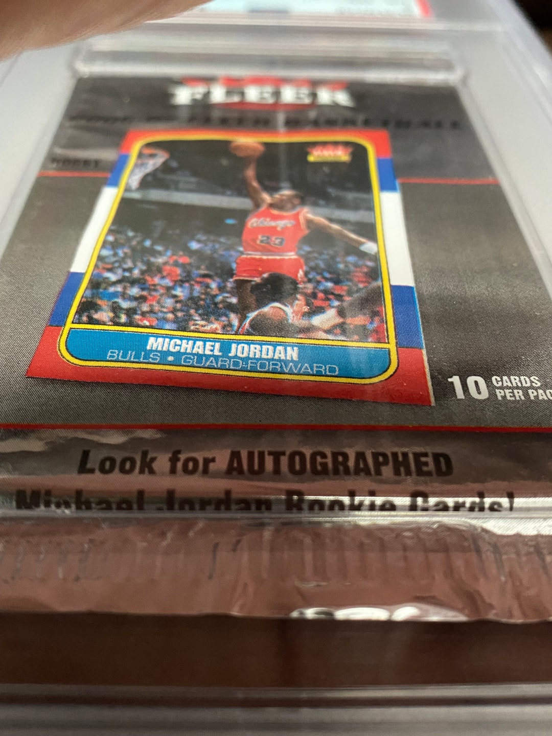 1986 FLEER Michael Jordan Autographed Rookie Card POSSIBLY - Etsy