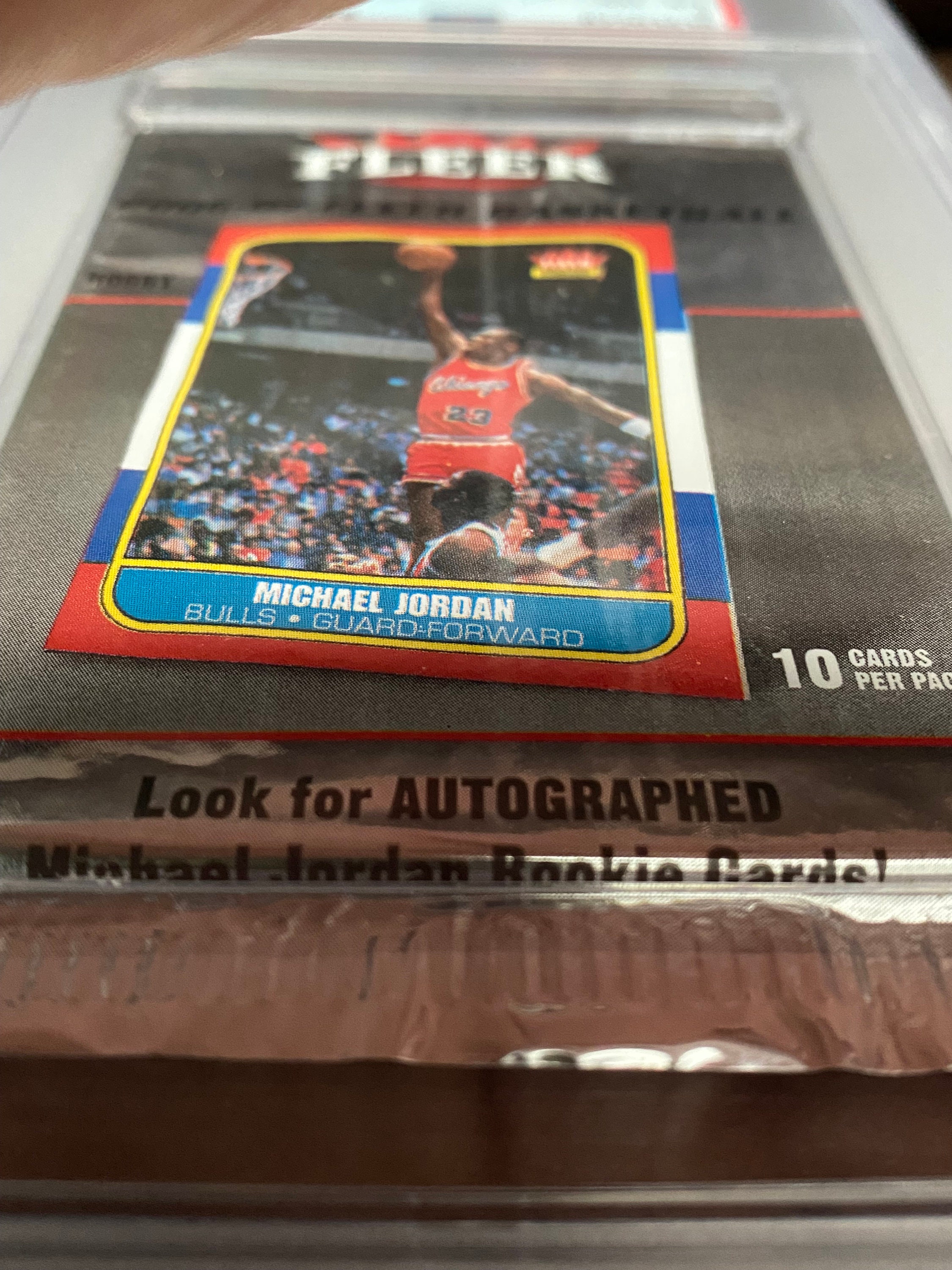 1986 FLEER Michael Jordan Autographed Rookie Card POSSIBLY - Etsy