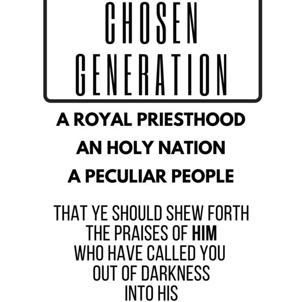 Chosen Generation Svg - Etsy
