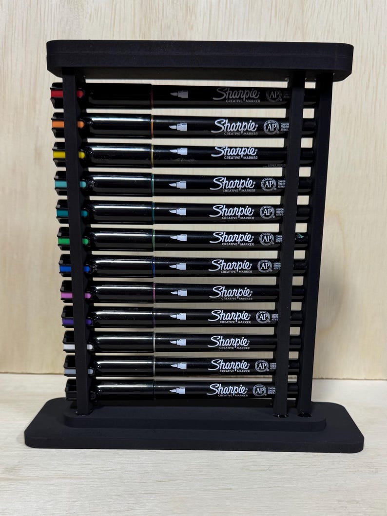 Sharpie Creative Marker Stand - Horizontal Storage Solution for 12 ...