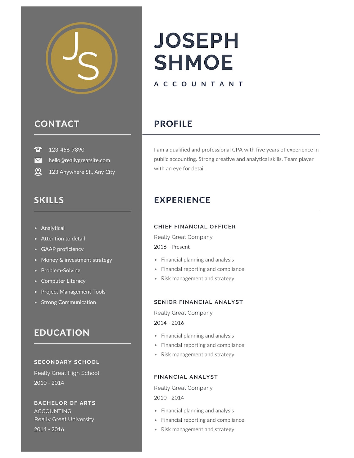 Modern Digital Resume Template | Professional & Editable CV Design for ...