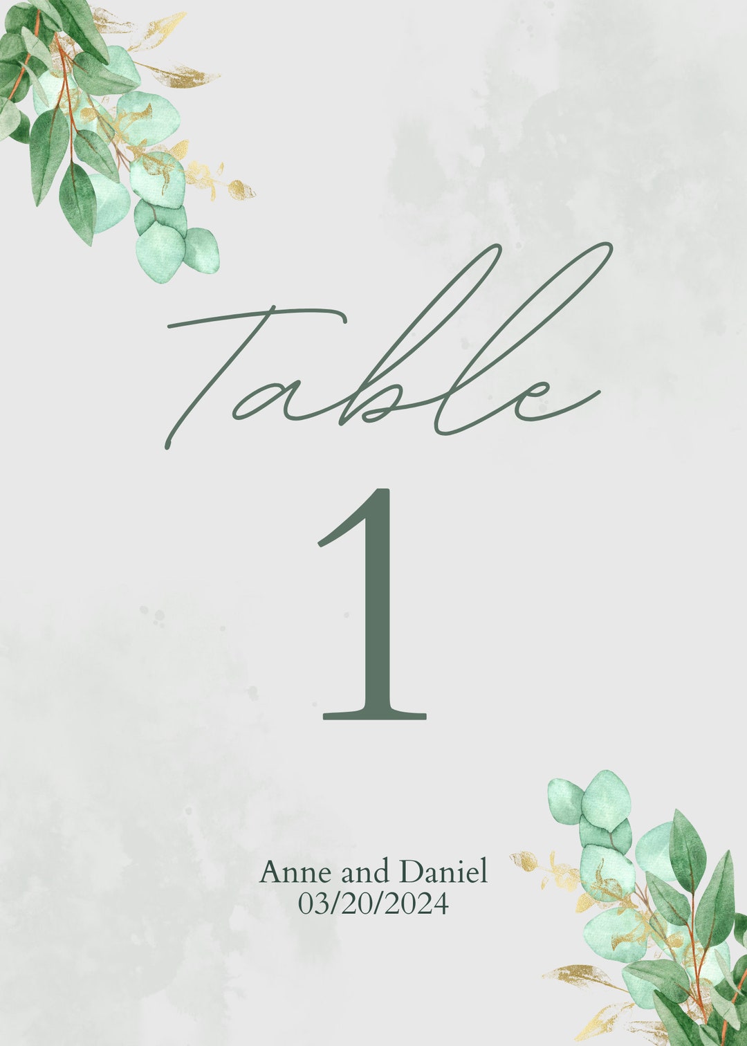 Printable Table Numbers - Etsy