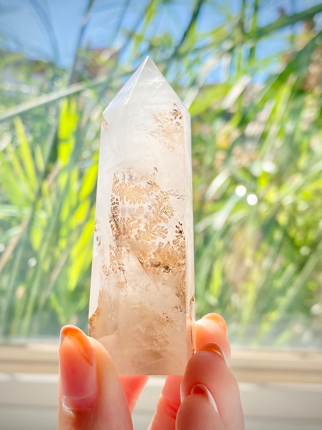 Golden Flowing Dendrites Golden Healer Crystal Tower Quartz Dendritic ...
