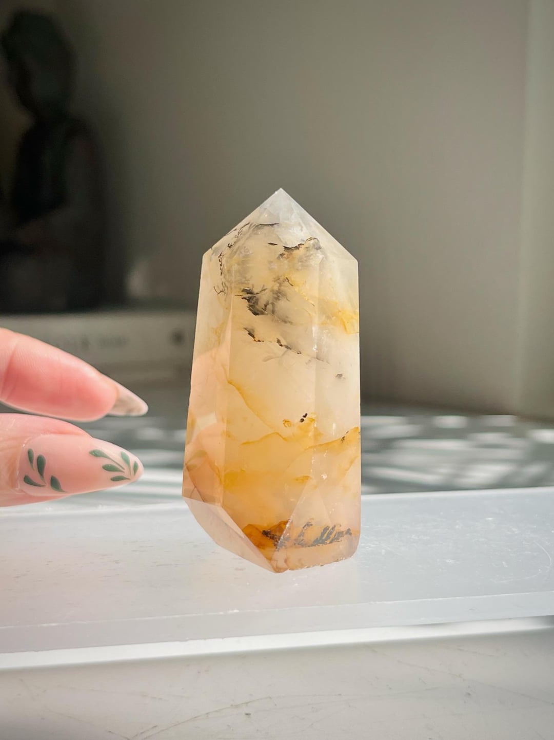 Dendritic Quartz Golden Healer Crystal Tower Quartz Dendritic Tree ...