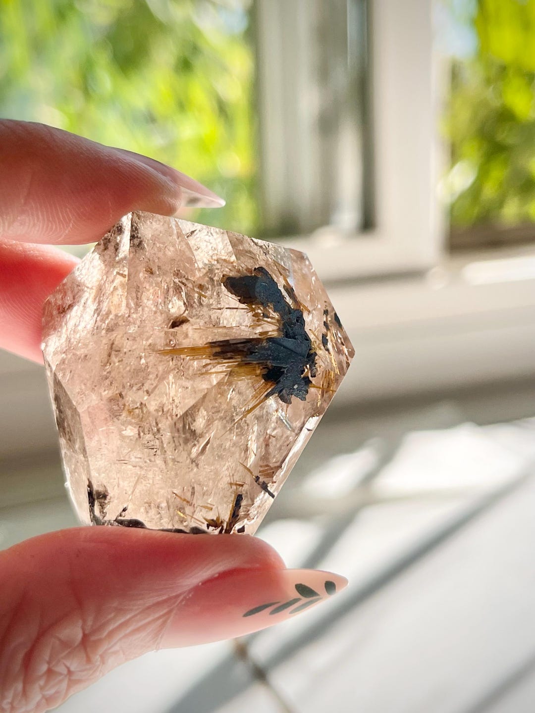 Rainbow Firecracker Golden Starburst Rutile Inclusion Garden Quartz ...