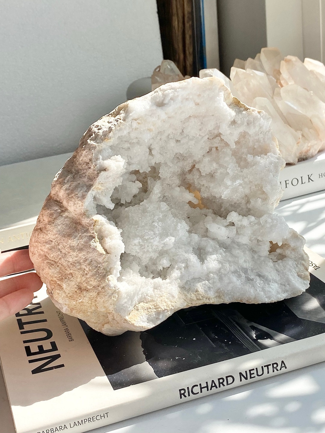 Moroccan Quartz Crystal Cluster Tower Snow Quartz Sugar Quartz 3.3kg 7 ...