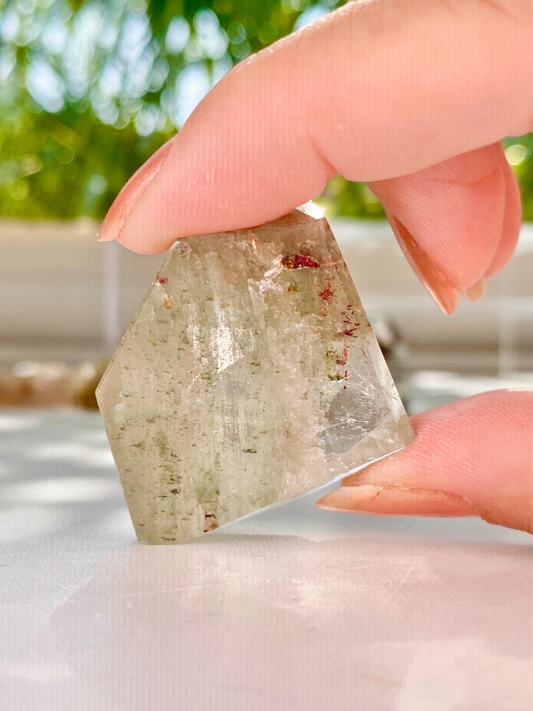 Phantom Chlorite Layers Floating Matrix Scroll Inclusion Lodolite ...