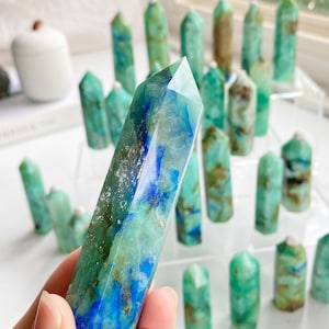 Beautiful Blue Green Turquoise Phoenix Crystal Towers 6-9cm 50-100g ...