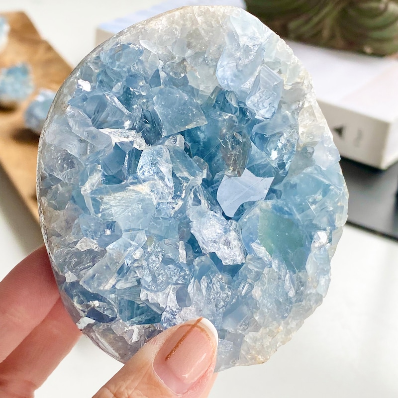Raw Blue Crystal - Etsy