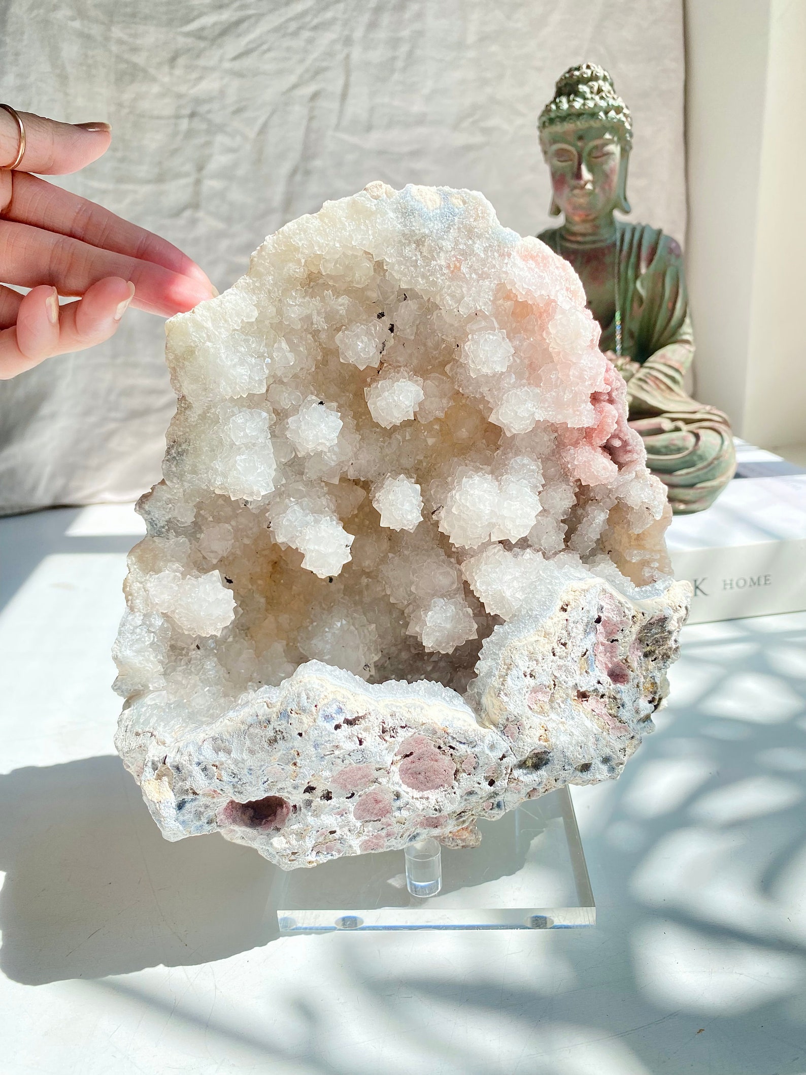 Large Stalactite Quartz Geode Cave Cluster 1608g 15x14x5cm 56.7oz 5.9x5 ...