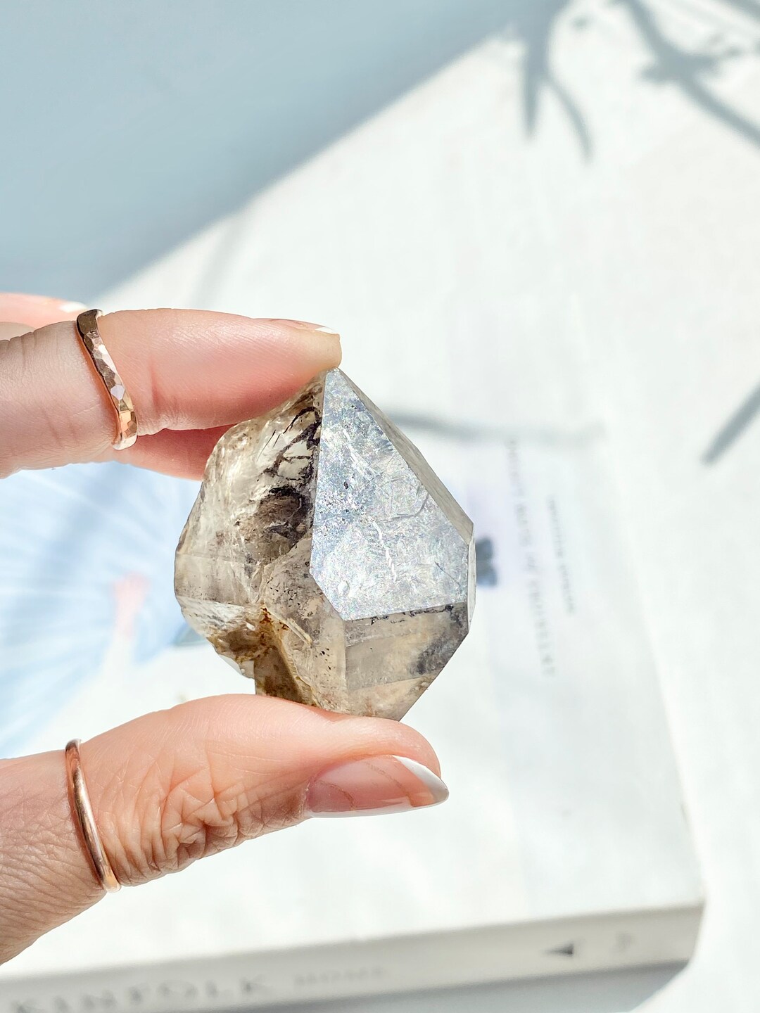 Natural Elestial Quartz Raw Crystal Point Specimen 48g 4x4x3cm 1.7oz 1 ...