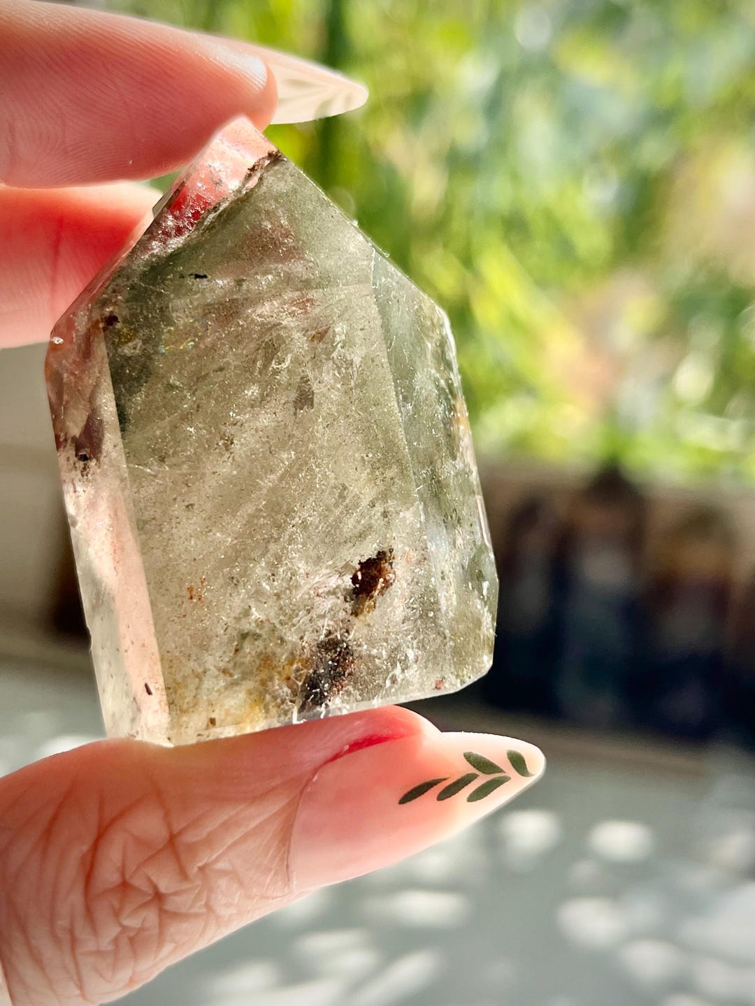 Phantom Layer Inclusion Lodolite Garden Quartz Form Crystal Thousand ...