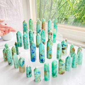 Beautiful Blue Green Turquoise Phoenix Crystal Towers 6-9cm 50-100g ...