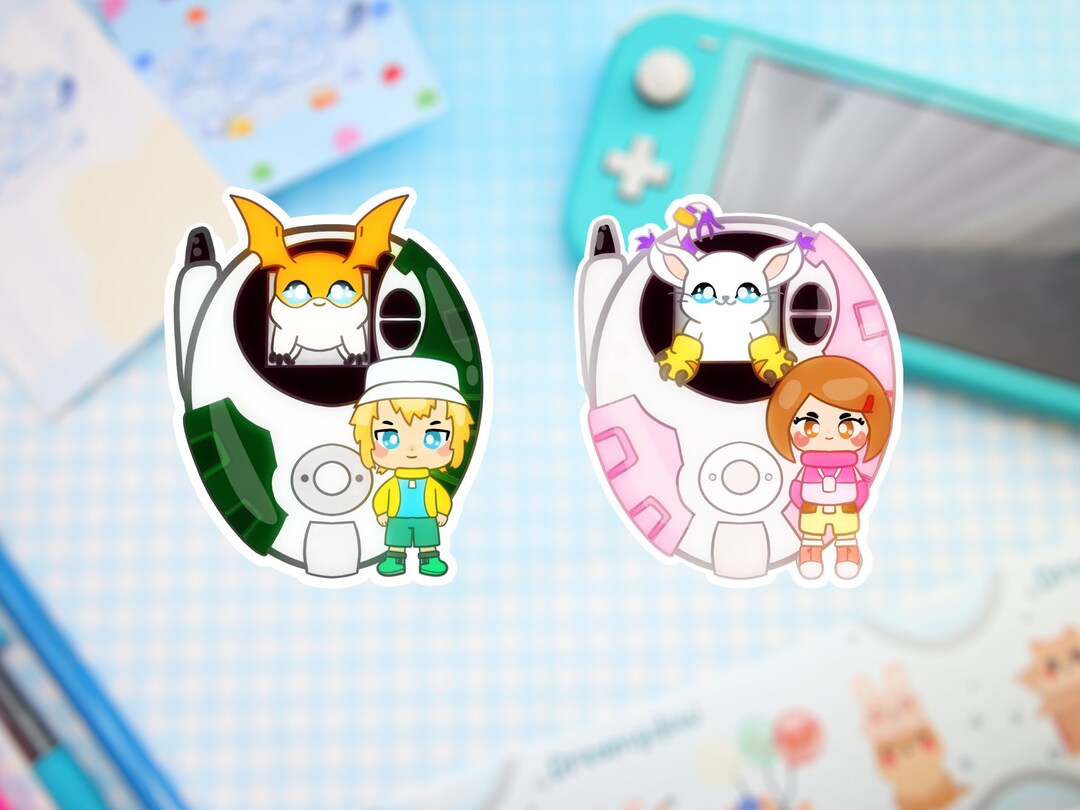 Digimon Stickers Gatomon Patamon Digimon Adventures Stickers - Etsy