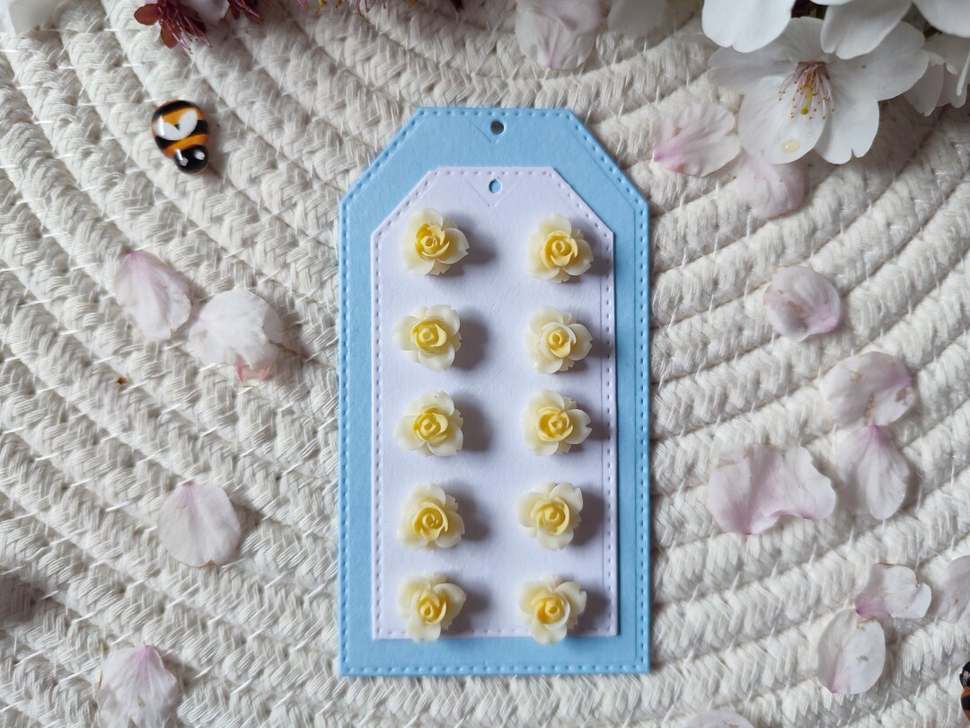 Rose Magnets Set of 10 , Co-worker Gift, Nursery Decoration, Kitchen ...